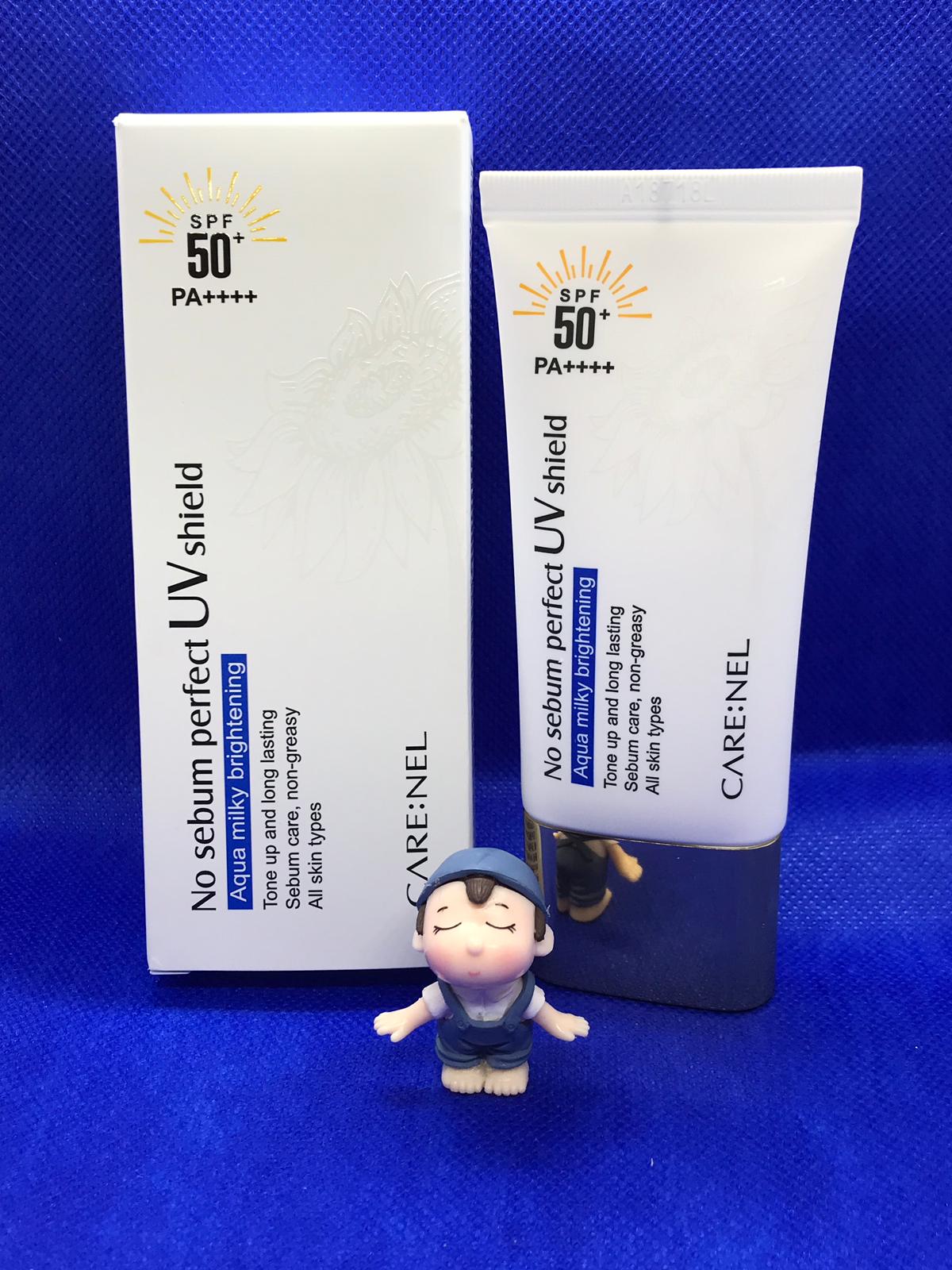 CARENEL No Sebum Perfect UV shield SPF50+/PA++++ отзыв | Массаж лица Амстердам
