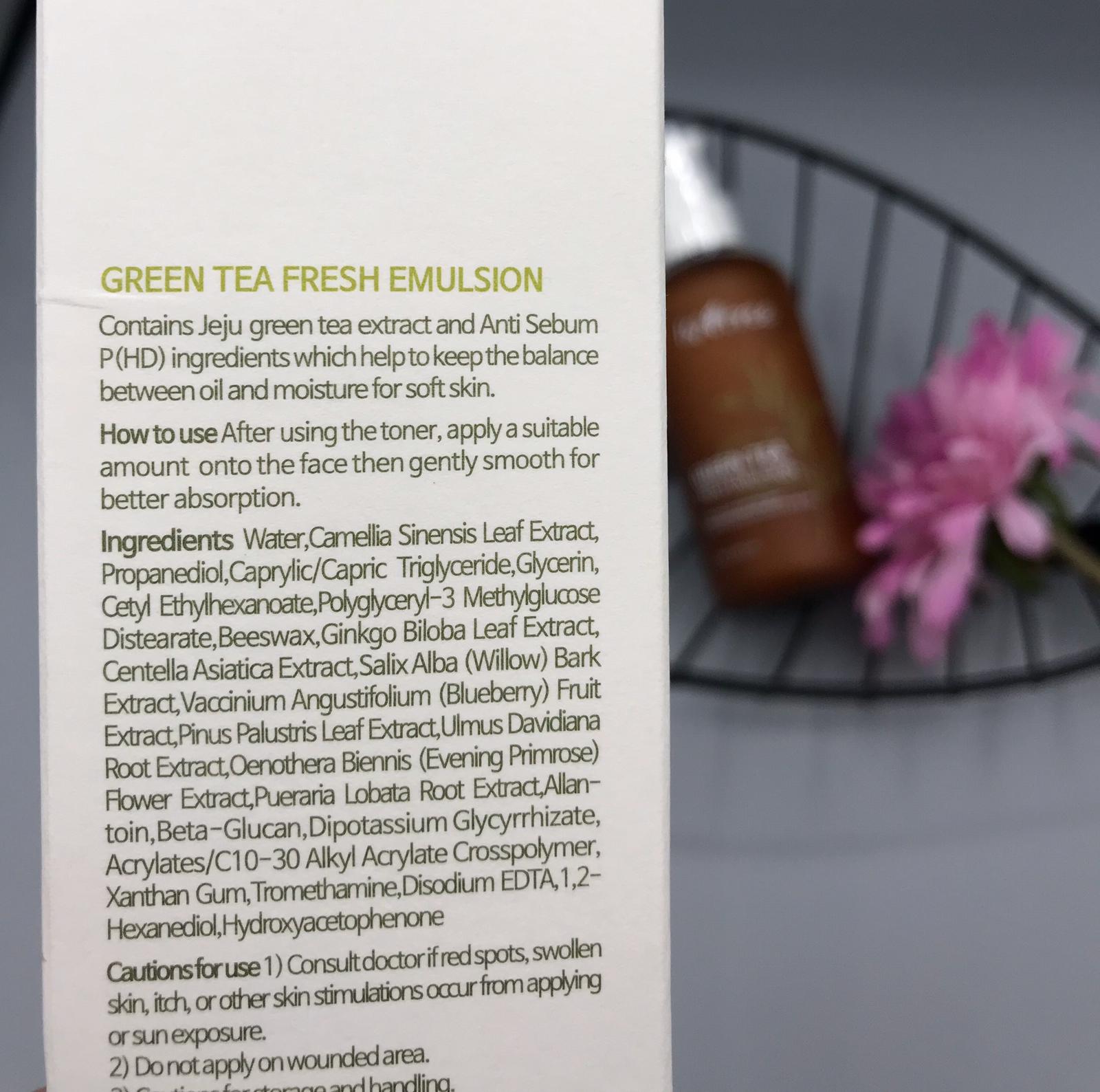 ISNTREE Green Tea Fresh Emulsion отзыв | Массаж лица Амстердам